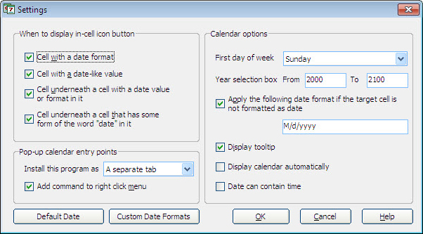 Pop up Excel Calendar Excel Add ins Software Download For PC